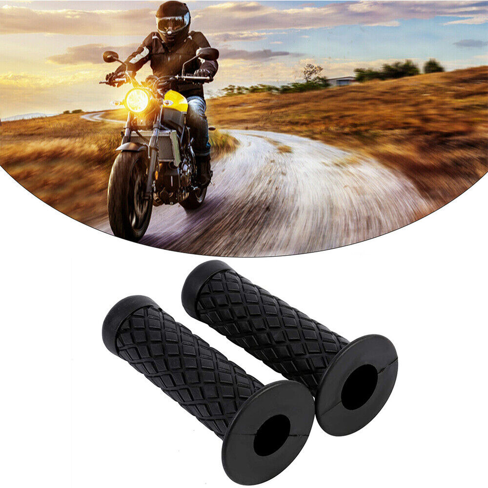 1 Pair Rubber Motorcycles Handlebar Hand Grips Non-slip Waterproof ...