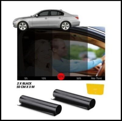 Car Window Tint Film Tinting Black Smoke 35% 50cm X 6m New | eBay UK