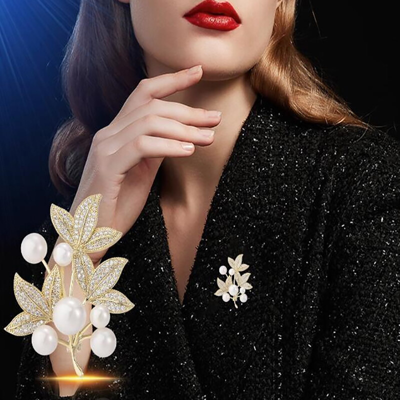 Luxury Coat Brooch Suit Jacket Corsage Fixed Clothing Pin Women's ...