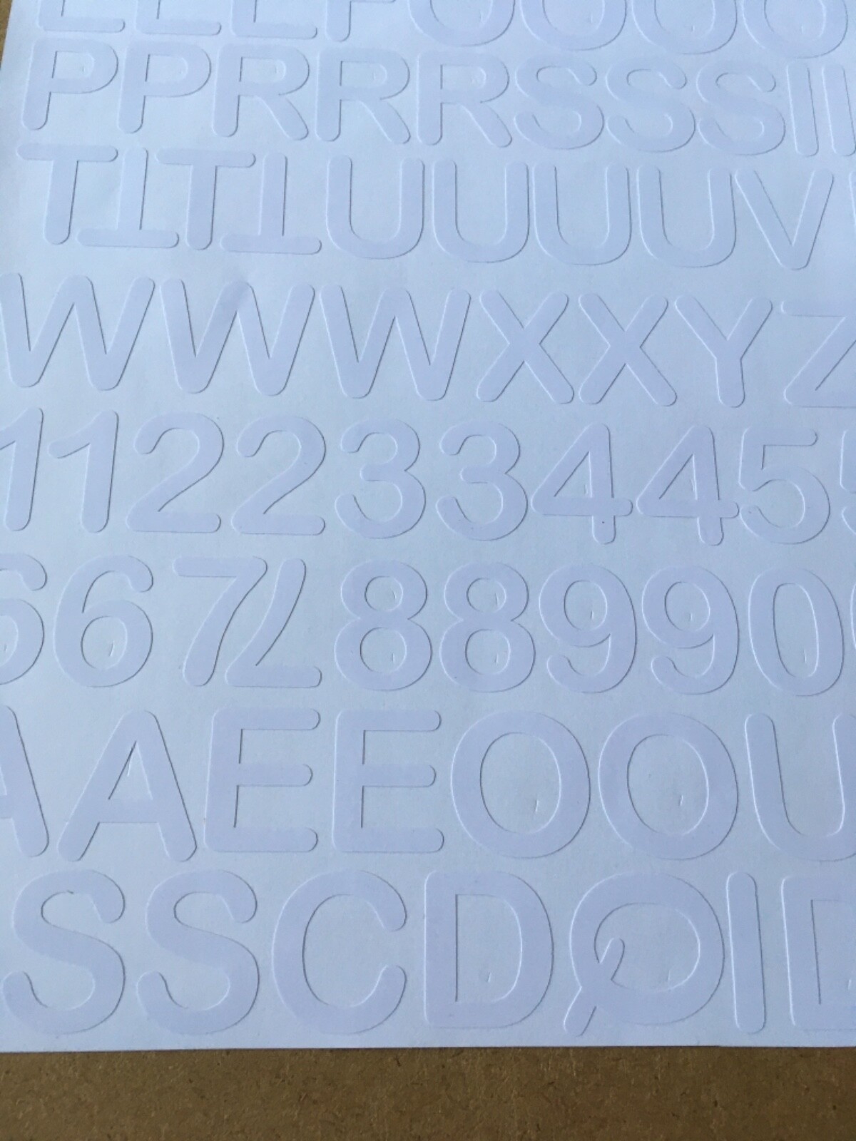 10x VINYL LETTERS 1 Inch (26mm) tall Stick on Self Adhesive Letters ...