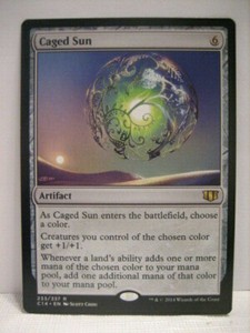 CAGED SUN MTG Magic the Gathering Card NM / LP - English, Artifact ...