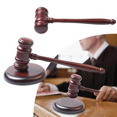 Wood Gavel Prop Costume Toy Cosplay Props Wooden Gavel for Lawyer ...