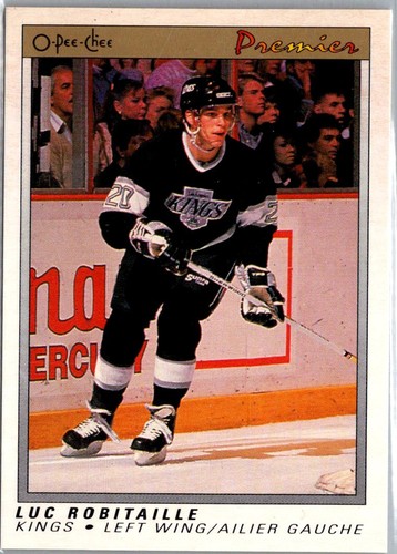 1990-91 Panini Hockey Stickers #331 Luc Robitaille | eBay