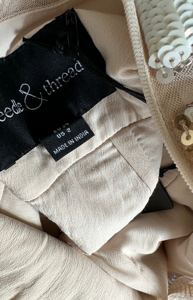 New Anthropologie BHLDN x Needle & Thread Alaska Sequin Maxi Dress $729 ...