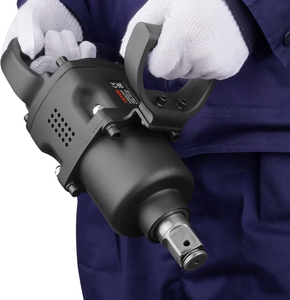 2730 Ft-Lbs Reverse Torque Output 1" Pneumatic Impact Gun Lightweight W ...