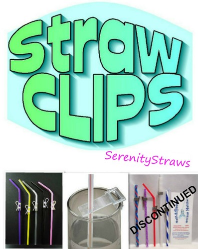 STRAW CLIPS - Hold Straws to Glass or Bottle, Mobility Aids, Caregiver ...