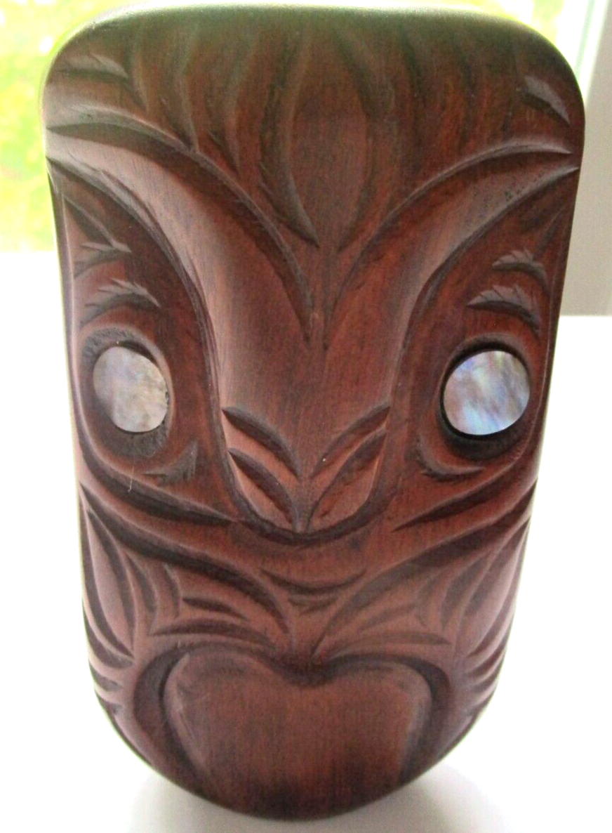 Vintage Maori Mask Tamati New Zealand Maori Chief Facial Tattoos New