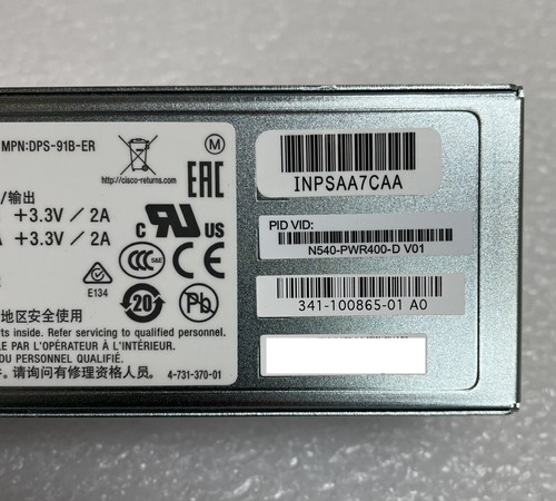 Cisco N540-pwr400-d 400w DC PSU for NCS 540 for sale online | eBay