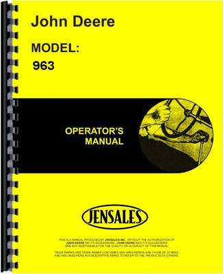 John Deere 963 Wagon Operators Manual | eBay
