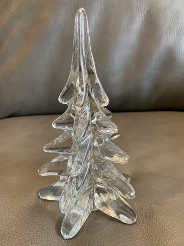 TUSCANY Solid Clear Crystal Christmas Tree 7 1/2 Excellent | eBay