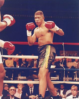 AL COLE 8X10 PHOTO BOXING PICTURE ACTION COLOR | eBay