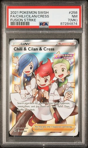 2021 Pokémon TCG Chili Cress Cilan #258 MK PSA 7 | eBay