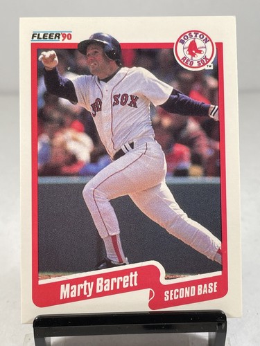 1990 Fleer Marty Barrett #288 Boston Red Sox Baseball Card | eBay