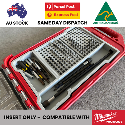 Milwaukee Packout Driver Bit Storage Insert for Compact Organiser ...