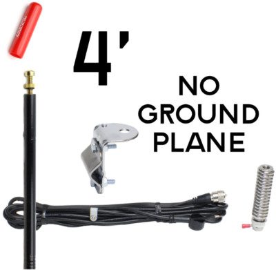 Firestik FG4-648-B Complete CB Antenna Kit 4' Antenna, Mount & Coax ...