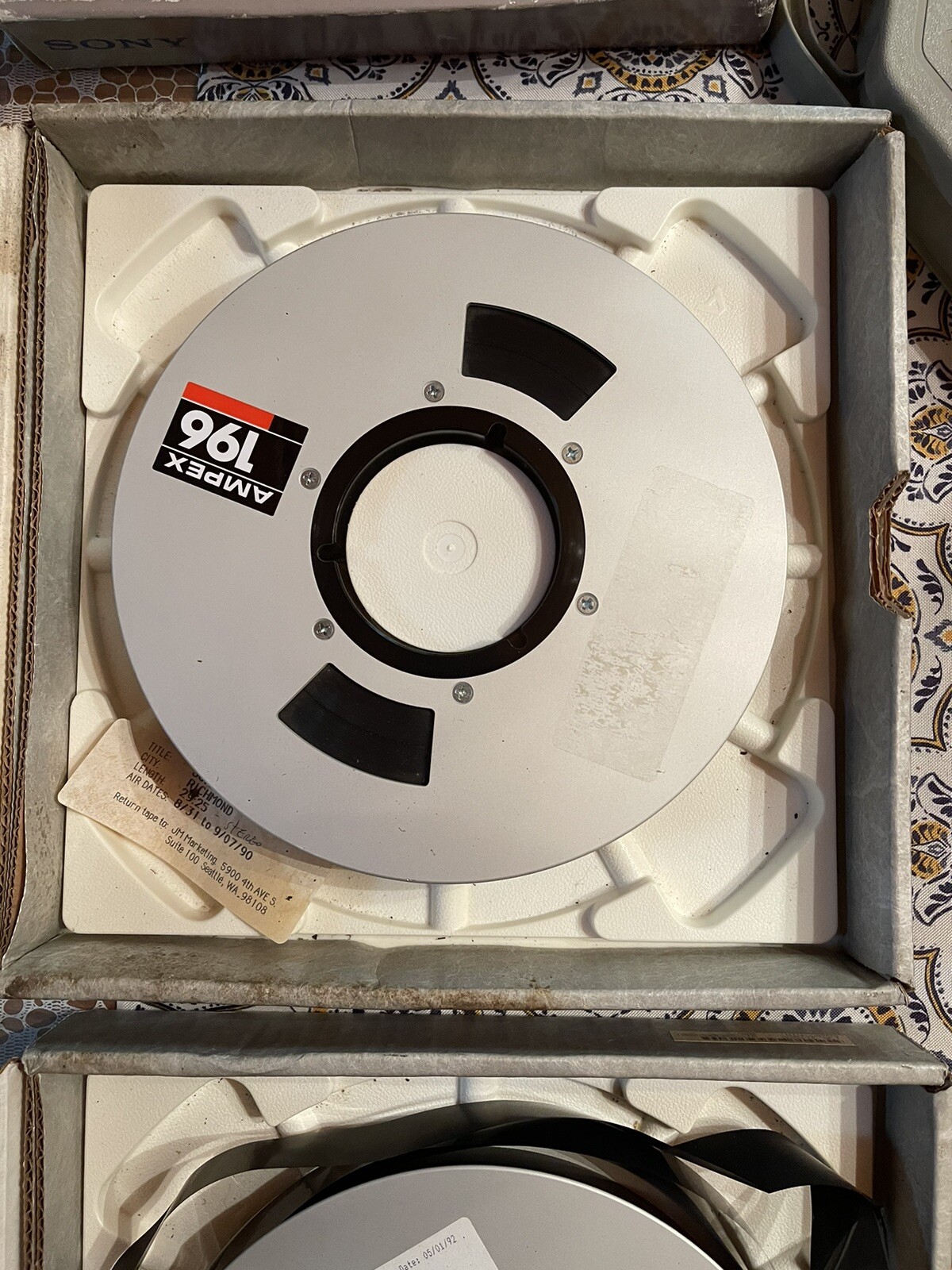 Vintage Type C One Inch (1” Inch) Video Tape Reels From Virginia TV ...
