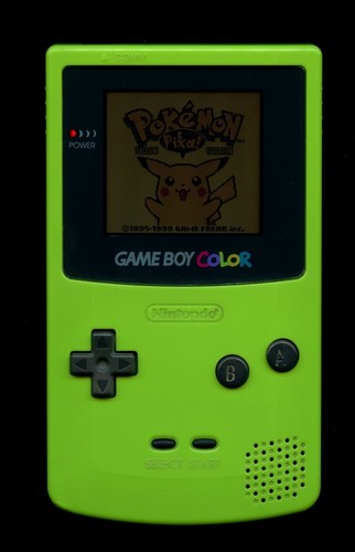 Nintendo Gameboy Color CGB-001 Kiwi Green Handheld System Console - No ...
