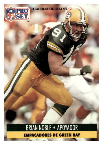 BRIAN NOBLE 1991 Pro Set Spanish #79 Green Bay Packers | eBay