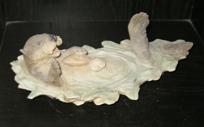 VINTAGE BIG ITALY CASTAGNA OTTER FIGURINE BEAUTIFUL CUTE DESIGN NR | eBay