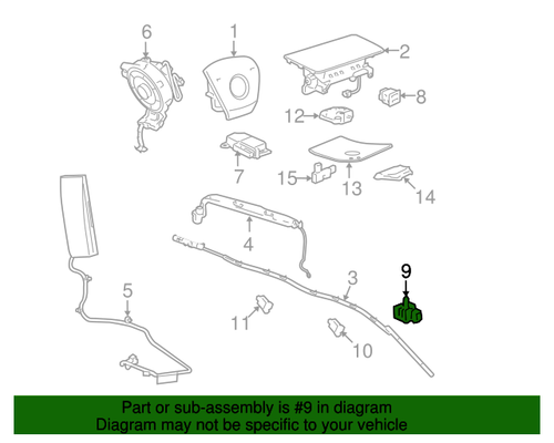 Impact Sensor (Front) Part Number: 15854647 | eBay