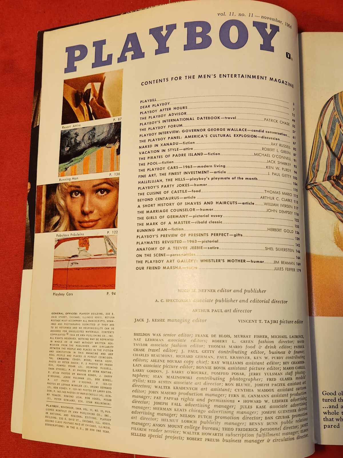 Playboy November 1964 Playmate Kai Brendlin, Shel Silverstein, Arthur C. Clark | eBay