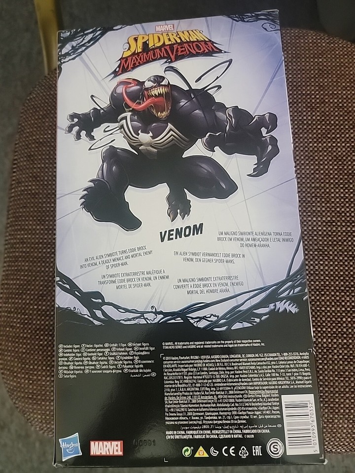 Hasbro Titan Hero Series Marvel Spider Man Maximum Venom 14 inch Action ...