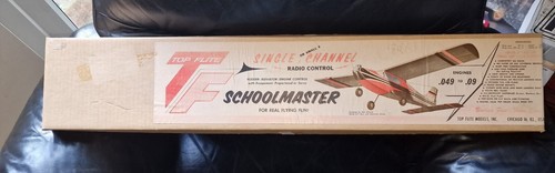 Vintage TOP FLITE Models SCHOOLMASTER R/C Aircraft Kit BALSA 39" Wing ...