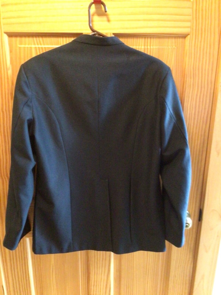 Amish Mennonite Mens Handmade 2pc Black Suit Coat & Vest C43 EUC Plain ...