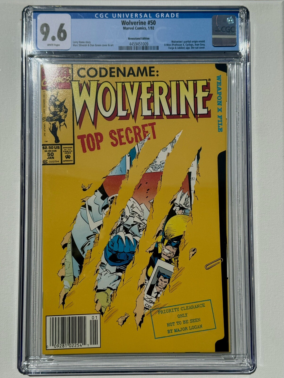Codename Wolverine Top Secret #50, Newsstand Edition CGC 9.6 (Marvel ...