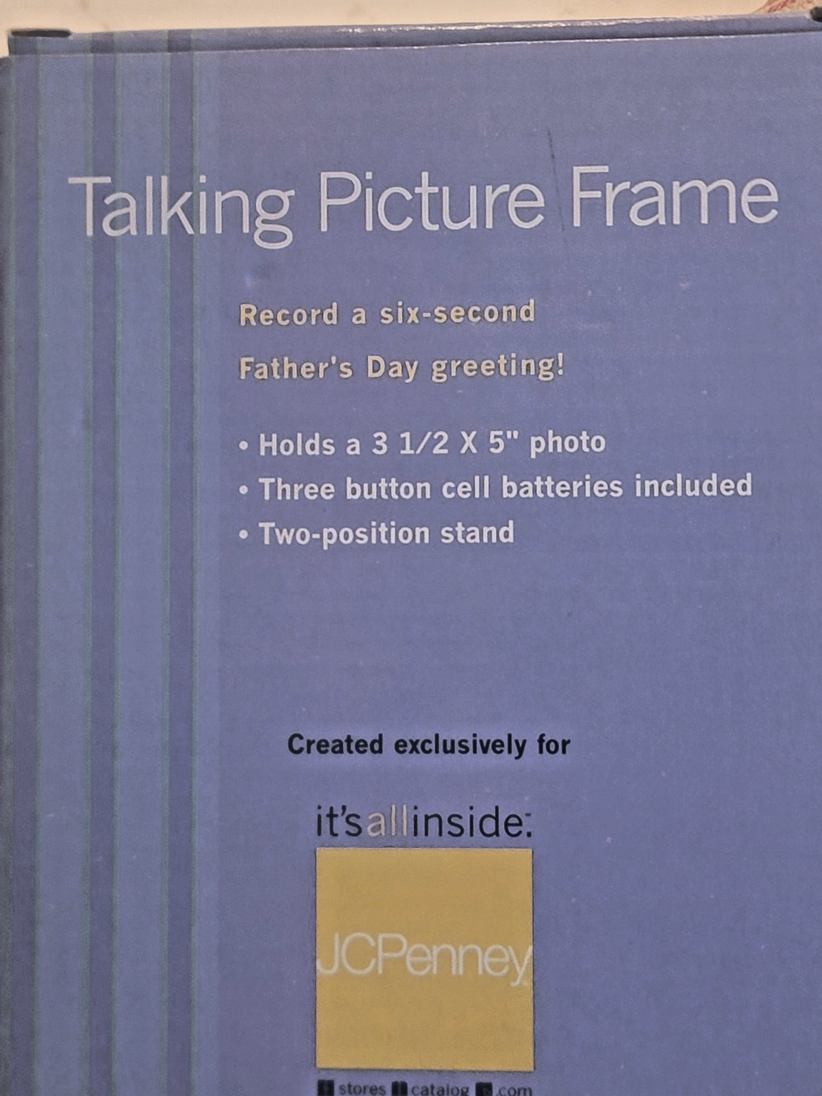 NOS Talking Picture Frame 6 Second Message 3.5"X5" Photo Batteries ...