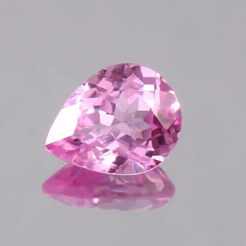 6 Cts Natural Pink Kunzite Certified Pear Cut Kunzite Loose Gemstone ...