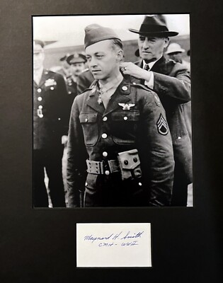 Masters of The Air Medal of Honor WWII Maynard "Snuffy" Smith SIGNED ...