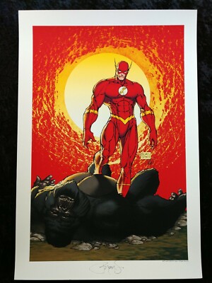FLASH & GORILLA GRODD ART PRINT ~ MICHAEL TURNER & PETER STEIGERWALD ...