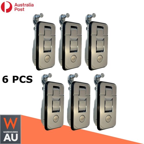 6 Heavy Duty Chrome Compression Locks, Push Latch, Tool Box, Trailer ...