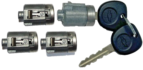 NEW Chevy Express Van 01-07 OEM Set of 4 Door Lock Cylinders Keyed ...