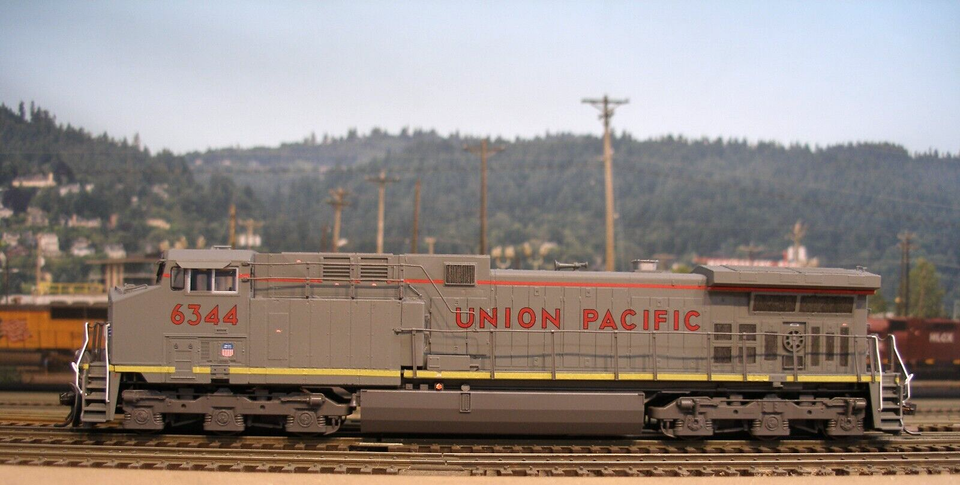 Kato HO UP AC4400CW Custom GREY GHOST # 6344 NON POWERED UNION PACIFIC ...