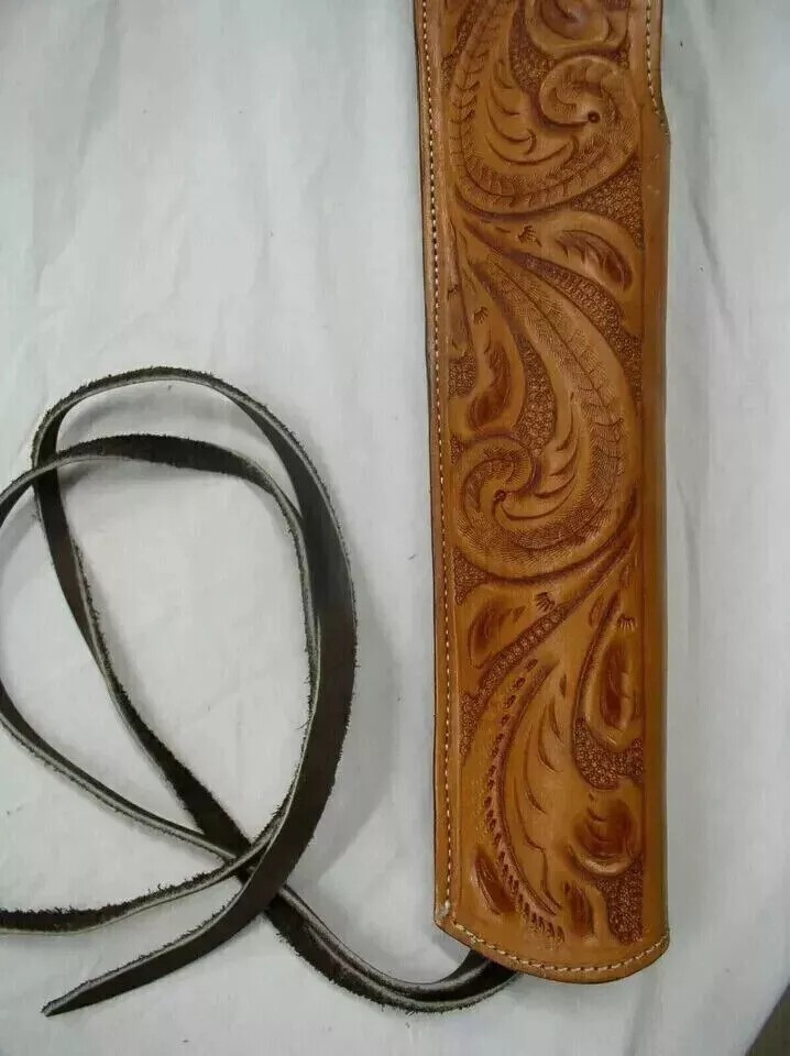 ROSSI RANCH HAND LEATHER SCABBARD HOLSTER -BELT LOOP-SHOULDER STRAP ...