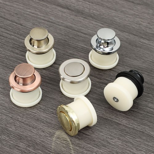 Round Hidden Door Knob Flip Cabinet Handle Pull Modern Drawer Pulls ...