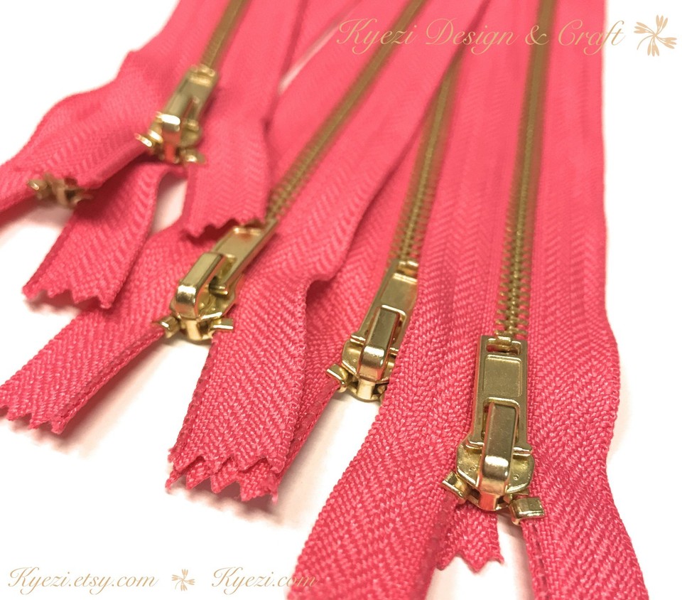 3 5 10 pcs Metal Teeth Closed End Zippers -10",12",14",16" inch zipper ...