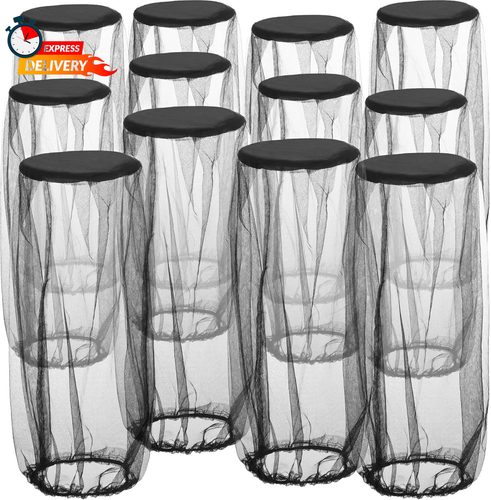 12 Pcs Mosquito Head Net Mesh Bug Face Netting Wearable Mesh Face ...