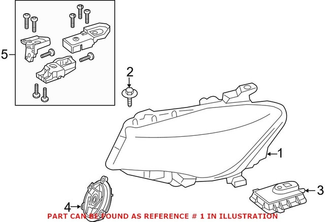 Genuine OEM Left Headlight Assembly for MERCEDES 1179061001 for sale ...