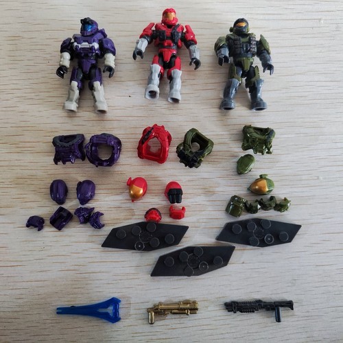 Original Mega Halo Construx Purple Green Red Spartan Collection | eBay