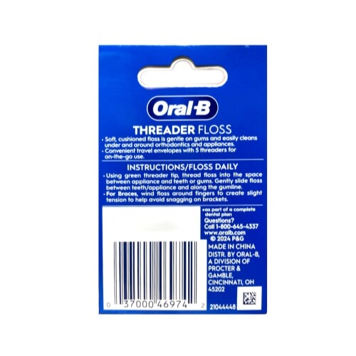 Oral-B Glide Pro-Health Threader Floss 30 Single-Use Packets | eBay