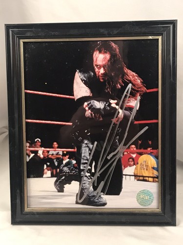The Undertaker signed autographed 8X10 photo WWE WWF wrestling Racing ...