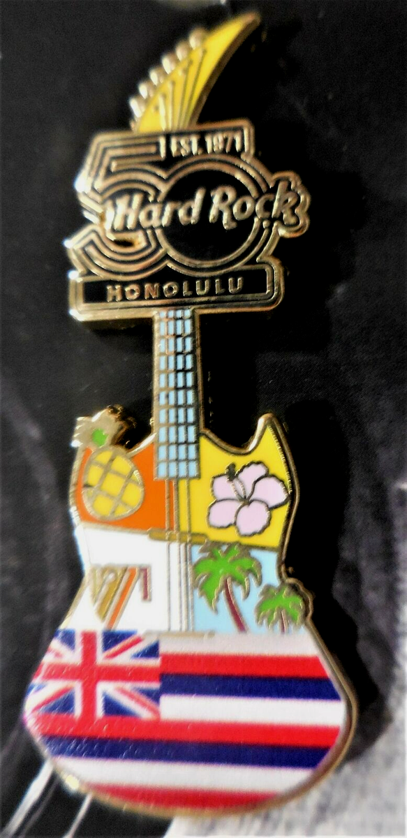 Hard Rock Cafe Honolulu 50th Anniversary Icon Guitar '21 Pin Hard Rock Cafe Honolulu 50th Anniversary Icon Guitar '21 Pin