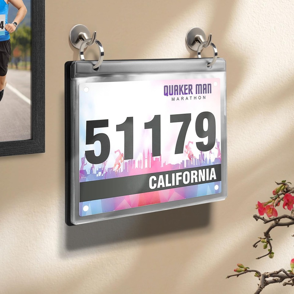 Race Bib Holder Bib Number Sleeves Vinyl Sheet Protectors Runner's Race ...