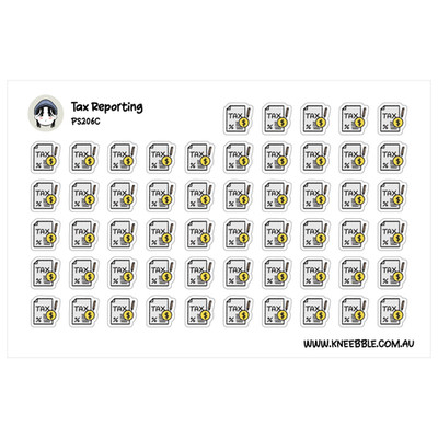 Tax Season Planner Stickers - Accounting Income, Deductions, and ...