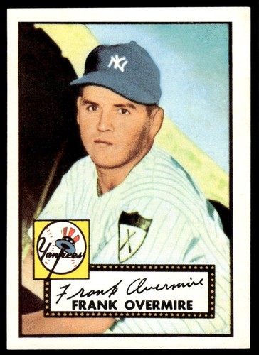 1983 Topps 1952 Reprint Series Frank Overmire New York Yankees #155 | eBay