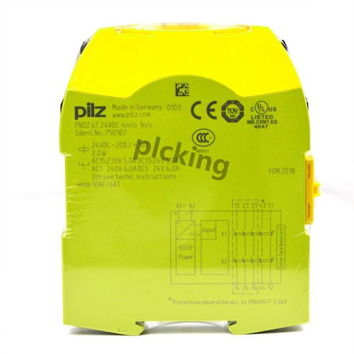 1PC For PILZ PNOZ 750107 Safety Relay s7 24VDC 4 n/o 1 n/c Fast ...