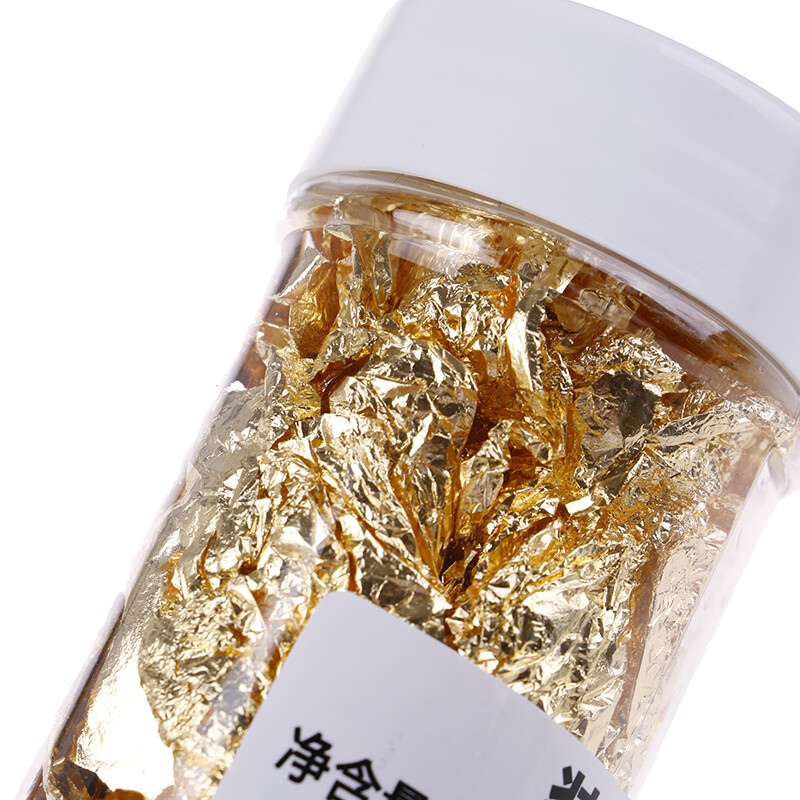 2g Edible Gold Leaf Foil Cooking Drink Food Dessert Cake Ice Cream ...